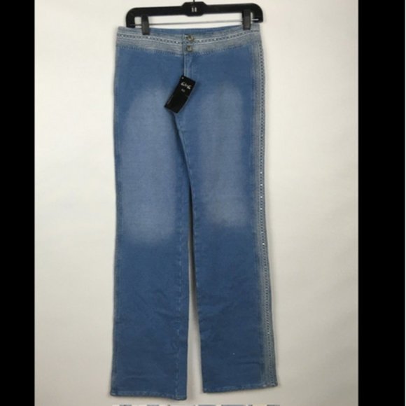 Gang Rio | Jeans | Gang Rio Blue Flare Jeans W Crystals New W Tags ...
